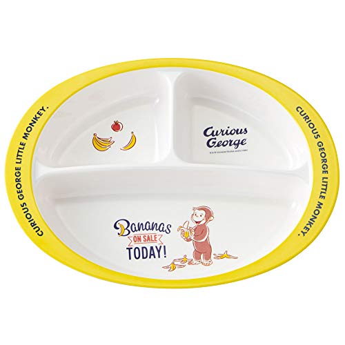 ◆商品名：スケーター (skater) 子ども用プレート メラミン ランチプレート 皿 おさるの ジョージ 750ml M370-Aサイズ:幅26×奥行19.5×高さ4cm素材・材質:メラミン樹脂容量:750ml容量: 750.0 mill...