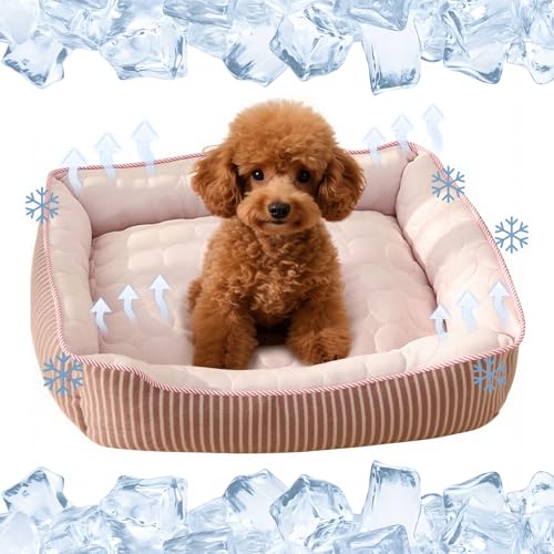 ◆商品名：ベッド 夏用 ひんやり 冷感 暑さ対策 猫 犬 クールソファー犬猫用夏マット 洗えるひんやり快適クッション 涼しい夏用ペット用品 可愛いソファ 暑さ対策 中小型 ペットに適用 滑り止め加工 ふかふか (ピンク, S（45*35*1...