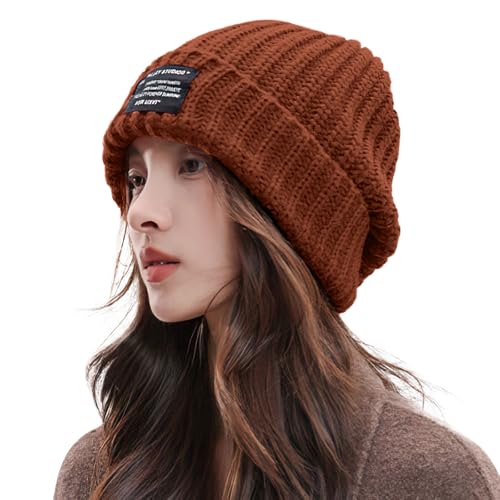 ◆商品名：[SIVAN] ニット帽 メンズ レディース 冬 防寒 【大きサイズに最適な選択！】 【極厚の毛糸で断熱性 伸縮性・抗菌防臭】 厚手 暖かい 伸縮性 小顔効果 肌に優しい ニット帽子 防寒ニット帽 帽子 無地 通勤 通学 男女兼用...