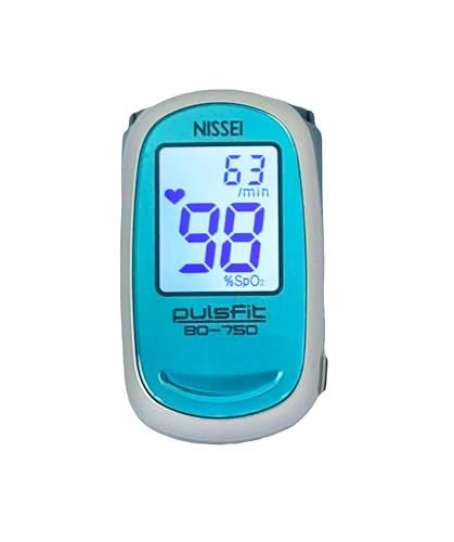 ◆商品名：日本精密測器(NISSEI) 指先クリップ型パルスオキシメータ pulsfit BO-750 ブルー耐薬液・耐衝撃対応最終測定値メモリー機能 　バックライト機能　PI値表示機能搭載3年保証　日本製※血糖値を計ることは出来ません。小...