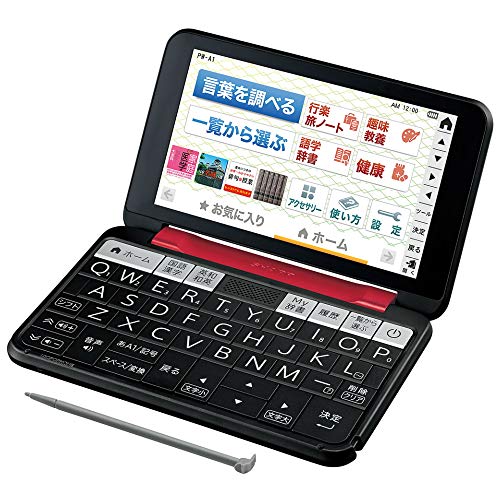 ◆商品名：シャープ PW-A1-R カラー電子辞書 Brain 生活教養モデル レッド系主な用途： 海外旅行/英語学習(小学・中学・高校)/生活実用画面サイズ： 5.5型内蔵メモリー容量： 500MB幅x高さx奥行： 152.4x18.4x...