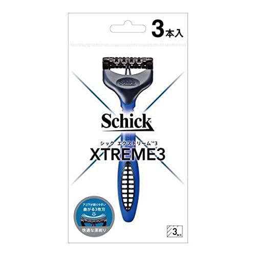 ◆商品名：シック・ジャパン schick シック エクストリーム3 カミソリ 3本入3本入
