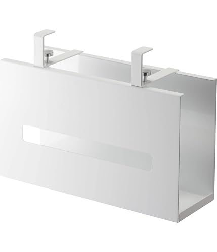 ◆商品名：山崎実業(Yamazaki) 洗面戸棚下ペーパーボックスホルダー ホワイト 約W25XD8.5XH18.5cm タワー 浮かせて収納 ティッシュケース ティッシュカバー 5010商品サイズ:約W25XD8.5XH18.5cm、商品...