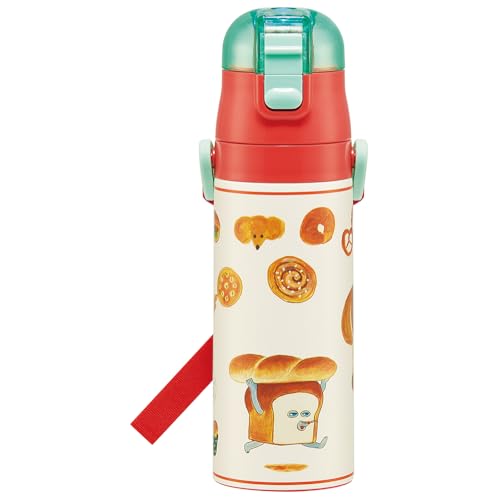 ◆商品名：スケーター(Skater) 子供用 ステンレス 水筒 直飲み 470ml パンどろぼう 子供に優しい軽量タイプ 保冷専用 waterbottle スポーツボトル かわいい キッズ 子供 こども 水瓶 SDC4-A容量:470ml/...
