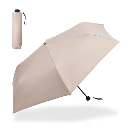 ◆商品名：-19.7℃ プロテクトユー 折りたたみ 日傘 完全遮光 UVカット率99.9% 5層コーティング 紫外線対策・日焼け対策 レディース 軽量 晴雨兼用 上昇温度-19.7度 かわいい おしゃれ 持ち運び便利 (07ベージュ)【上昇...