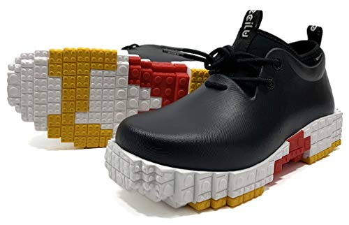 ◆商品名：[チル] スニーカー メンズ 防水 ブラック レインシューズ27.5cm【ccilu pantoo-rioo】ブロックを組み合わせ立体感のあるユニークなソールはインパクト抜群。合成樹脂を使用したソールは衝撃吸収と軽量化に特化。足長...