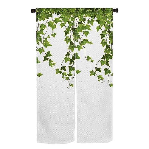◆商品名：Qinunipoto 暖簾 藤の葉 北欧 植物 シンプル風 のれん シンプル風 幅85cm丈150cm インテリア 出入り口 目隠し おしゃれ すだれ 遮光 部屋 間仕切りカーテン 門カーテン ポリエステル製 オーダー可 簡単取付...