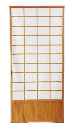 ◆商品名：next.design のれん 暖簾 障子 ふすま 襖 ドア 和室 入口 ジョーク だまし絵 タペストリー 小道具 ロング丈 180cm インテリア 突っ張り棒 間仕切り 押し入れ クローゼット 脱衣所 棚 玄関 インテリア 布 ...