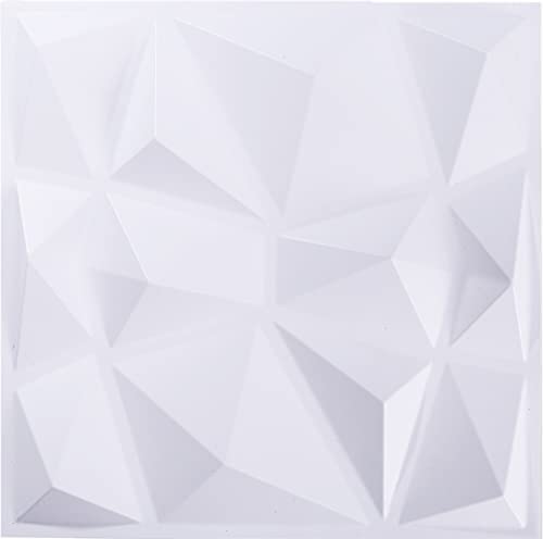 ◆商品名：ISL 3Dウォールパネル(PVC製・難燃仕様) ダイヤモンド(スモール) 30cm×30cm 30枚セットサイズ：30cm×30cm　色：マットホワイト　素材：PVC（プラスチック）立体的なデザインで、部屋を明るく、ダイナミック...