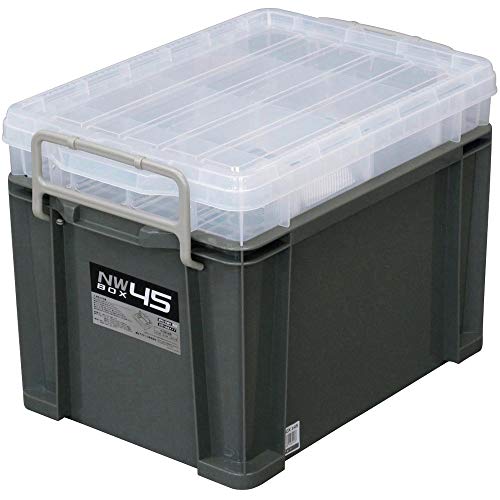 ◆商品名：アステージ NWボックス ＃45 グレー製造国:日本商品サイズ(約):W37.9×D54.5×H39cm内寸 浅型:(約)W33×D45.3×H6.5cm 深型:(約)W30.9×D43.9×H30cm商品重量:3.2kg浅型・深...