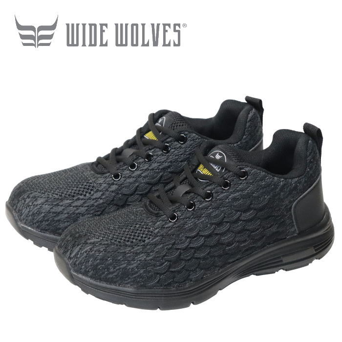 WIDE WOLVES MOVE GAMMA PROTECTIVE SNEAKERS もっと軽量 アクティブ　ワイルドで軽快に デニムやチノパン、ショートパンツに合ううろこ素材がワイルドで個性的 通気の良いニットアッパー ＜素材＞ アッパー...