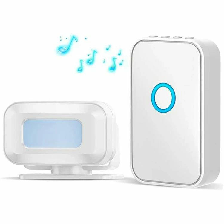 【商品コード】：y813390 【カラー】 ホワイト、ブラック 原産国 : 中国 【この商品について】 【配線工事不要のワイヤレスチャイムセット】●人感センサー送信機：来客などを正確に感知できる動体検知機能、感知距離は2-7mで、感知角度は...