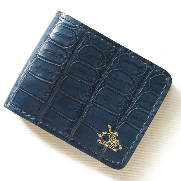 サイズ 本体：215mm（オープン時）120mm（クローズ時）×95mm 仕様 カードポケット×3、カードポケット裏ポケット×1、札入れスペース、ホックとめ小銭入れ素材：クロコダイルレザー、ヨーロピアンレザー ※この商品はハンドソーイングで...