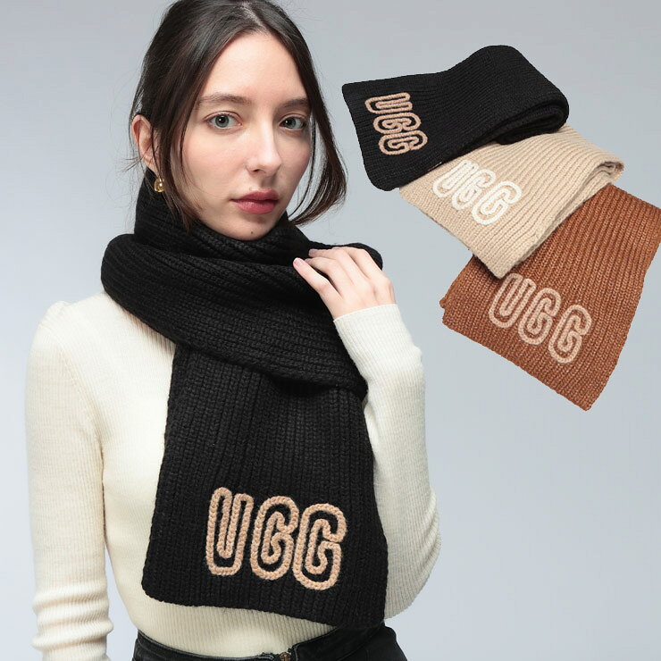 リラックス感と上質な素材使いで人気のUGG（アグ）より、温もりあふれる「チャンキー クラフテッド リブ マフラー スカーフ」のご紹介です。表情豊かなチャンキー（極太）なリブ編みが特徴で、ざっくりとした編み地が秋冬らしい素朴な暖かさと、スタイ...