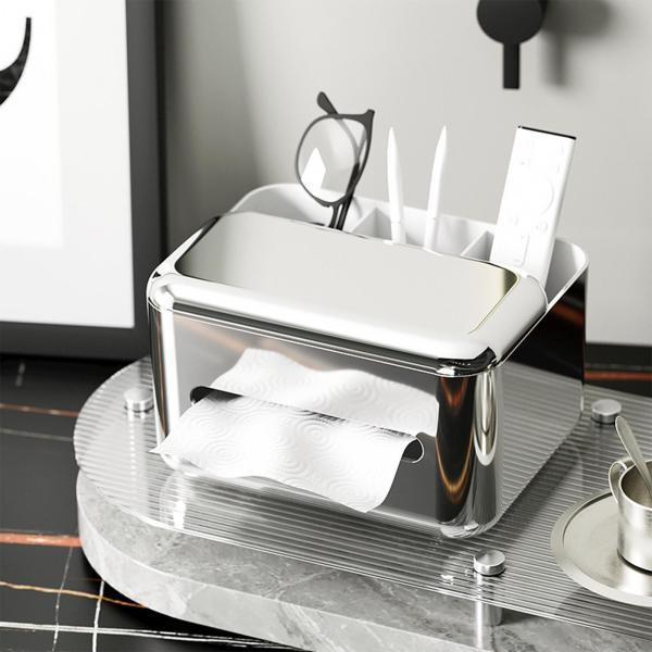 パッケージに含まれるもの:1ピースティッシュボックスホルダー...説明:多機能ゾーニングストレージ:ティッシュストレージ.マスクストレージ.携帯電話ホルダー.その他のストレージ.新しくアップグレードされたマスクストレージデザイン.より持ち運...