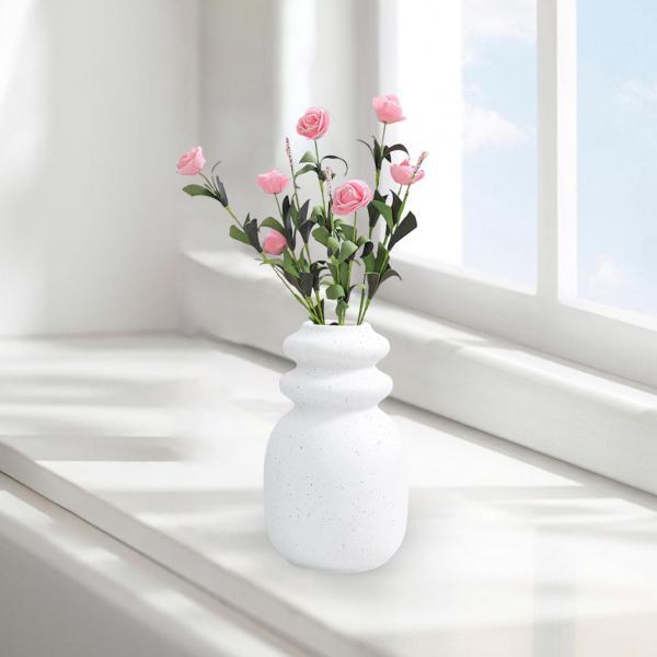 説明:素材: 卓上花瓶はセラミック素材でできており.質感と耐久性があり.ご自宅.オフィス.農家.素朴.魅力.国に加えるのに最適です.セラミック花瓶: 滑らかな仕上げ.ミニマリスト.エレガントな外観で.どこにでも溶け込み.あらゆる家の装飾スタ...