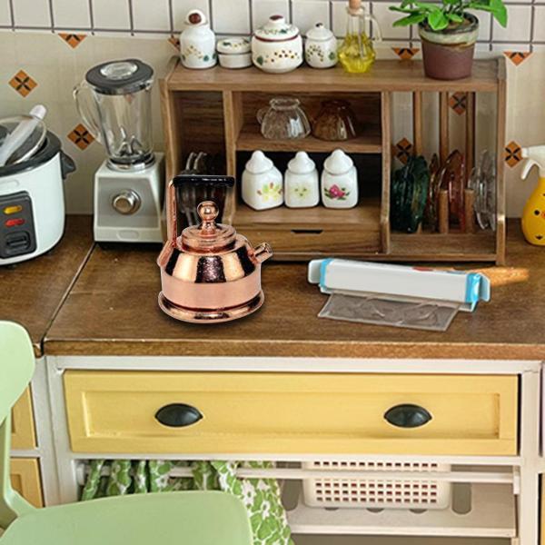 説明:素材: ドールハウスの湯沸しケトルは高品質の合金素材で作られており.硬度が高く耐久性があります.ユニークなデザイン: 軽い質感と細心の注意を払った職人技により.美しい視覚的な楽しみをもたらします.ドールミニチュアキッチン用品: このミ...