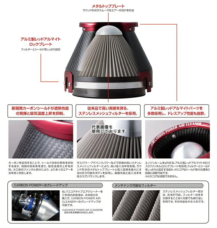 ● SUS POWER/ADVANCE POWERで実績のあるステンレスメッシュフィルターを採用し、高い吸入効率を実現。● 吸入面積を最大にできるM折り円錐型ボディーで、集塵性能と吸入効率を高次元でバランス。● 大口径ファンネル付きカーボン...