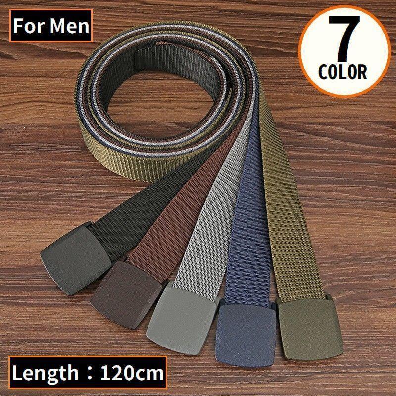 シンプル無地のカジュアルデザイン♪ストリートコーデにピッタリの男女兼用ガチャベルトです。穴あけ不要！スライド式無段階調整の便利アイテム☆【サイズについて】画像をご参照ください。【素材について】ベルト：ナイロン／バックル：プラスチック【カラー...