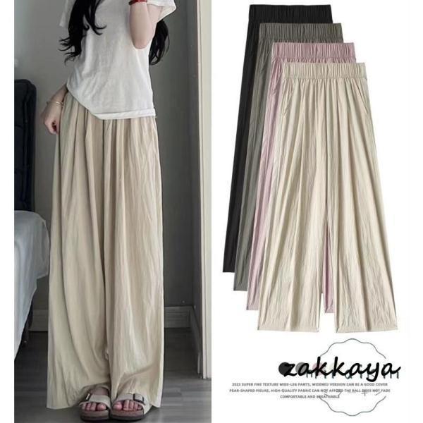 ■素材：ポリエステル■伸縮性：なし 透け感：なし■販売内容：レディースボトムス/パンツ■色：グレー　ブラック　ベージュ　ピンク　ライトグリーン◆サイズ詳細情報：(約)S着丈103cm ウエスト62cm ヒップ102cmM:着丈104cm ウ...