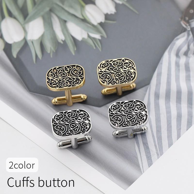 草花の弦のような彫り模様がおしゃれなメンズカフス。シックな色合いで普段使いから結婚式のパーティーシーンまで、幅広い場面で活躍してくれます☆【サイズについて】画像をご参照ください。【素材について】合金【カラーについて】生産ロットにより柄の出方...