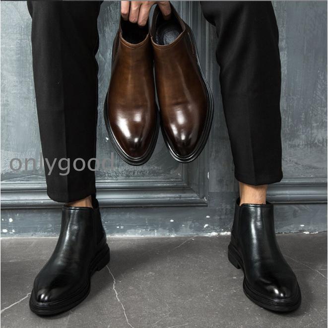 商品詳細：カラー：/ブラック/ブラウン サイズ：/24/24.5/25/25.5/26/26.5/27/27.5/28【商品説明】『大人カジュアルは上品に仕上げる。』格好良くてカジュアル風のメンズブーツ登場しました。シーズン問わず使えるブー...