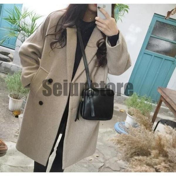 チェスターコート レディース ロング丈 ゆったり 冬裏地付き お洒落 大きいサイズ 厚手暖かい 体型カバー 秋冬アウター▼商品詳細：▼素材：ポリエステル▼カラー：写真色▼サイズ（cm ）S： 着丈80 バスト90 ラグラン袖62 M： 着丈...