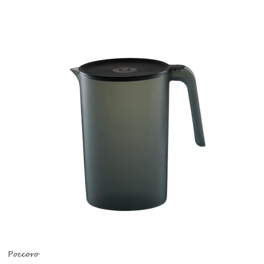 このプラスチック製の水差しセットは非常に軽量です。ご家庭用スーツ。水、お茶、コーヒー、牛乳、ジュースなど、温かい飲み物と冷たい飲み物の両方に最適なピッチャー。ハンドル付きプラスチック飲料ケトル耐熱冷水ジャグジュースピッチャー。長期間使用して...