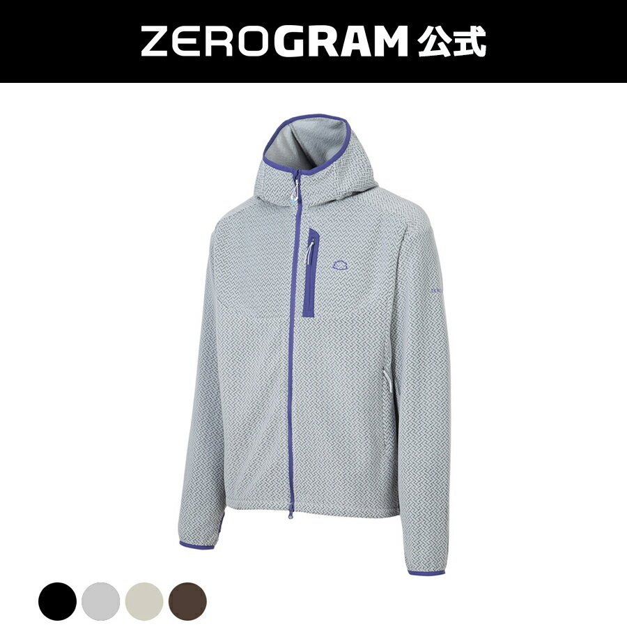 【FEATURE】 通気性に優れたフリース フルジップフーディー 保温性を保ちながら優れた通気性を提供するフルジップ フーディージャケット Z-FleeceはZEROGRAM独自のジグザグ立体構造が、熱を効率よく保持しながら蒸れを防ぎ速乾性...