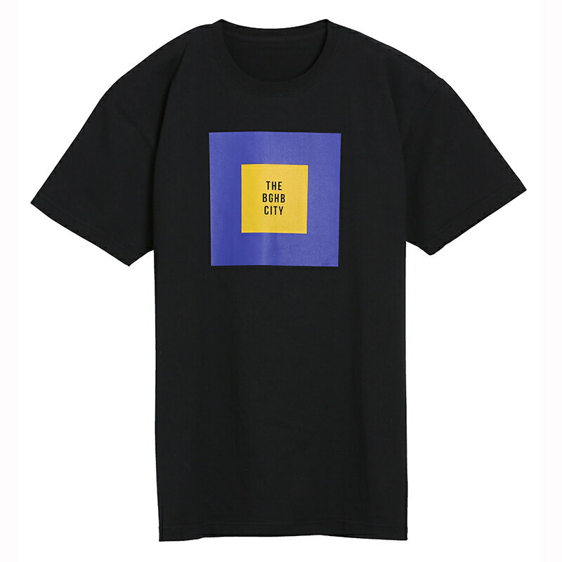 (バガーチ) BAGARCH スクエアTシャツ BH-866 SQUARE TEE BLACK 【FABLIC】 綿 100% 【SIZE】 S：着丈 66.0身幅 47.0袖丈 19.0 M：着丈 69.0身幅 52.0袖丈 20.0 L...