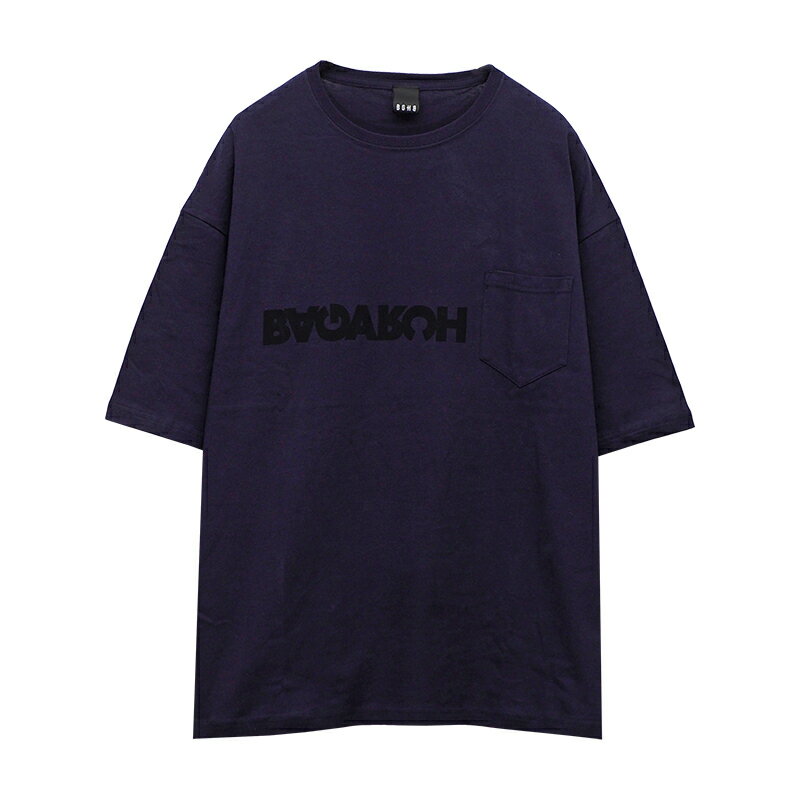 (バガーチ) BAGARCH インヴァースポケット半袖Tシャツ Tシャツ ストリートファッション メンズ ヒップホップ HIPHOP BH-1430 INVERSE POCKET-TEE NAVY 【バガーチ正規取扱店】 【FABLIC】 ...