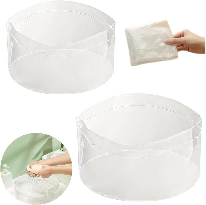 商品コード2b9csv2vyt商品名折りたたみ洗面器 洗面器 旅行 洗濯 便利グッズ 食器洗い 透明 多機能 2個セット Lx1 Mx1ブランドユアクトカラーシルバー持ち運び便利なポータブルデザイン 折りたたみ可能なデザインで、旅行やキャン...