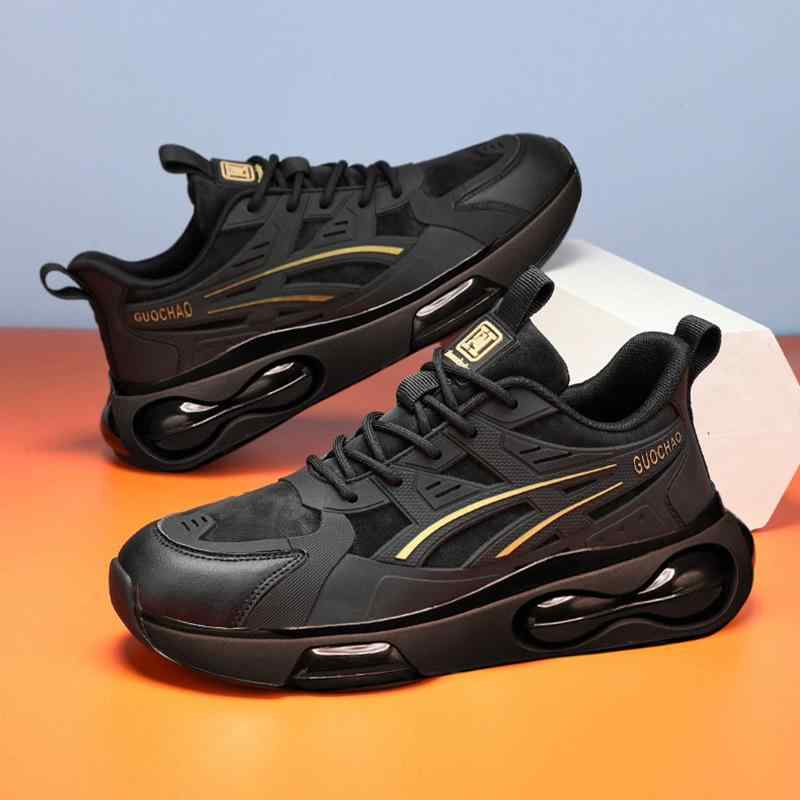 スニーカー メンズ 男性用 厚底 運動靴 スポーツシューズ 通気性 メッシュ 快適 普段使い ローカット 黒 金色 黒 青色・商品カテゴリ: スポーツ風カジュアルシューズ・対象年齢: 青年（18～40歳）・スタイル: スポーツ・機能: 通気...
