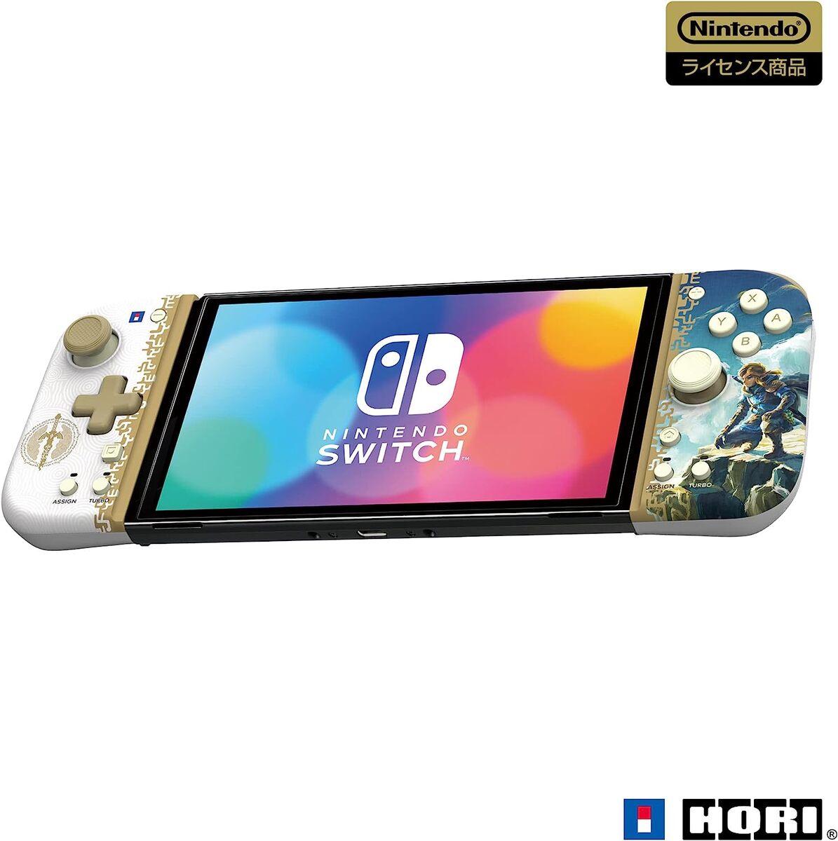 商品情報商品説明■ 携帯モードでの冒険が圧倒的に快適に！「ゼルダの伝説 ティアーズ オブ ザ キングダム グリップコントローラー Fit for Nintendo Switch」老舗ゲーム周辺機器メーカーHORI（ホリ）がお届けする、任天堂...