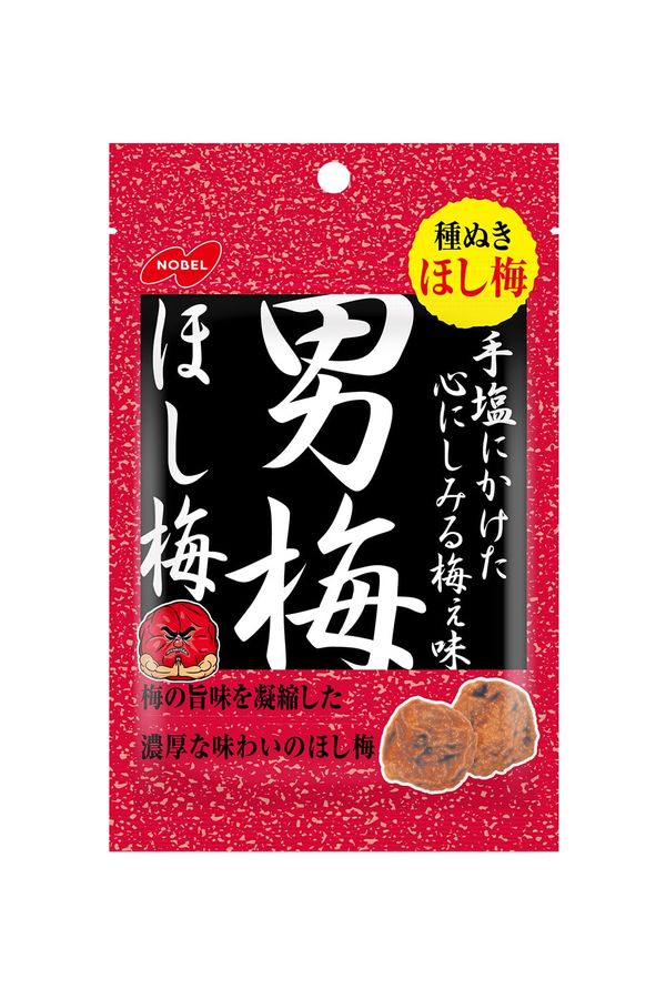 ※他店舗と在庫併用の為、品切れの場合は、ご容赦ください。商品紹介梅本来の味わいが楽しめる、人気の男梅がほし梅となって登場しました。CMキャラクター「男梅蔵」入りの親しみやすいデザインと通常の梅干でもなかなか味わうことのできないような、濃厚な...