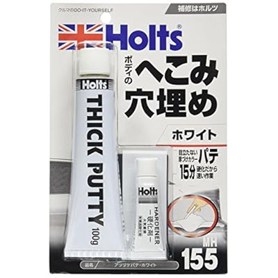 補修用パテ 厚付けカラーパテ ホワイト MH155ブランド色ホワイトモデルMH155商品説明【商品概要】目立たない厚づけカラーパテ、15分硬化だから速い作業【特長】車ボディの穴・へこみ用補修パテ。はがれ、ヒビ割れ、ちぢみ、タレのない高品質ポ...