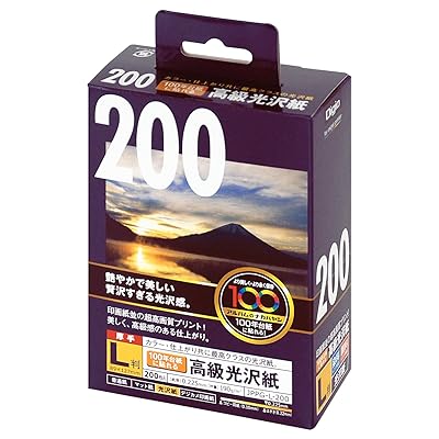 インクジェット光沢紙 100年台紙に貼れる高級光沢紙 L判:200枚 JPPG-L-200ブランド色高白色モデルJPPG-L-200商品説明【商品概要】89x127mmデジカメ画像を手軽に印刷したい、たくさん出力したい方に艶やかな光沢感が写...