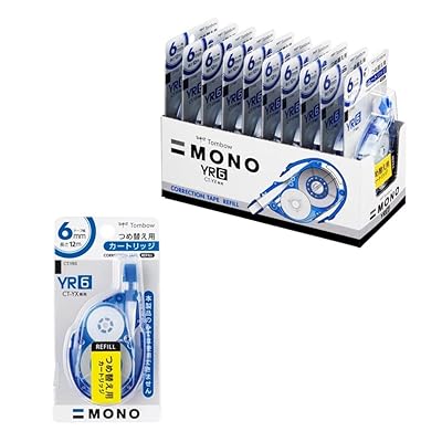 鉛筆 修正テープ MONO モノYX用カートリッジ 6mm (CT-YX6 用つめ替え) 10個 CT-YR6-10Pブランド色ホワイトモデルCT-YR6-10P商品説明【商品概要】【適合本体】CT-YX6／※テープ幅を問わず全ての「モノY...