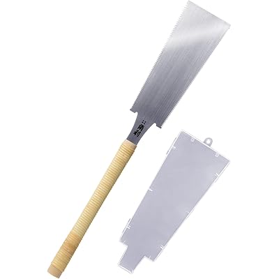 角利 両刃鋸 240mm プラケース入ブランド色シルバーモデル41991商品説明【商品概要】サイズ:全長597mm、刃渡り240mm、鋸刃厚0.6mm質量:本体/155g、ケース/95g材質:刃/SK-5、柄/サワクルミ、藤、ケース/ポリプ...