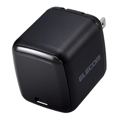 充電器 65W USB PD対応 小型 Type-C 1ポート PPS対応 GaN II採用 PSE ブラック 【iPhone 16 15 iPad Macbook 等対応】 EC-AC8565BKブランド色ブラックモデルEC-AC8565...
