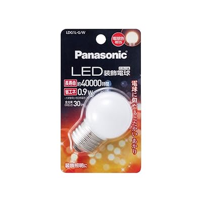 LED電球 密閉形器具対応 E26口金 電球色相当(0.9W) 装飾電球・G型タイプ LDG1LGWブランド色電球色モデルLDG1LGW商品説明【商品概要】寸法:外径:40mm、長さ:61mm本体重量:0.02Kg生産国:中国定格電圧(周波...