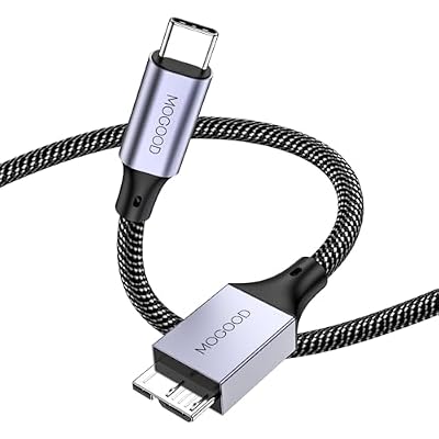 USB C to Micro B ケーブル(0.5M) マイクロB-USB3.0 Cオスケーブル USB C-マイクロBケーブル 東芝、シーゲート、WD外付ハードドライブ、ギャラクシーS8/S9/S10などに対応商品説明【商品説明】colo...