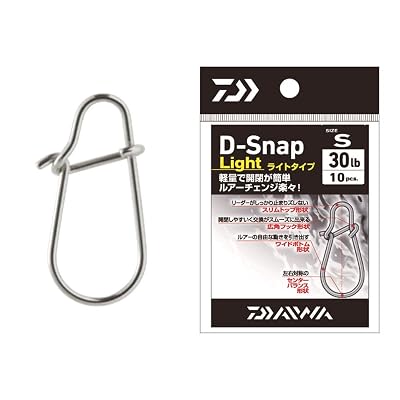ダイワ スナップ D -スナップ ライト LL 徳用商品説明【商品説明】size : LL徳用サイズ:LL線径(Φ):0.60破断強度(lb.):60入数(個):35リーダーがしっかり止まりズレにくい「スリムトップ形状」リーダーがしっかり止...