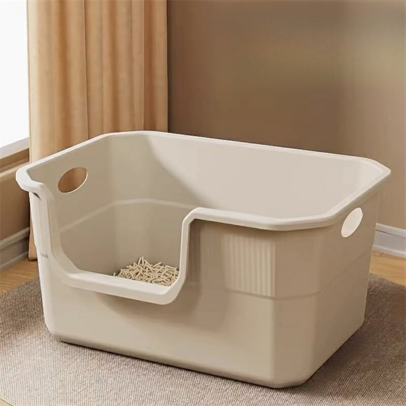 【余裕のあるトイレスペース】M：42x29x18cm 　　L：50x35x22cm　様々な猫種に対応できる2サイズ。 【多頭猫のトイレ】大きな猫や肥満猫にもゆったり利用できる大型の猫用トイレです。複数の猫が一緒に使用することもできます。 【...